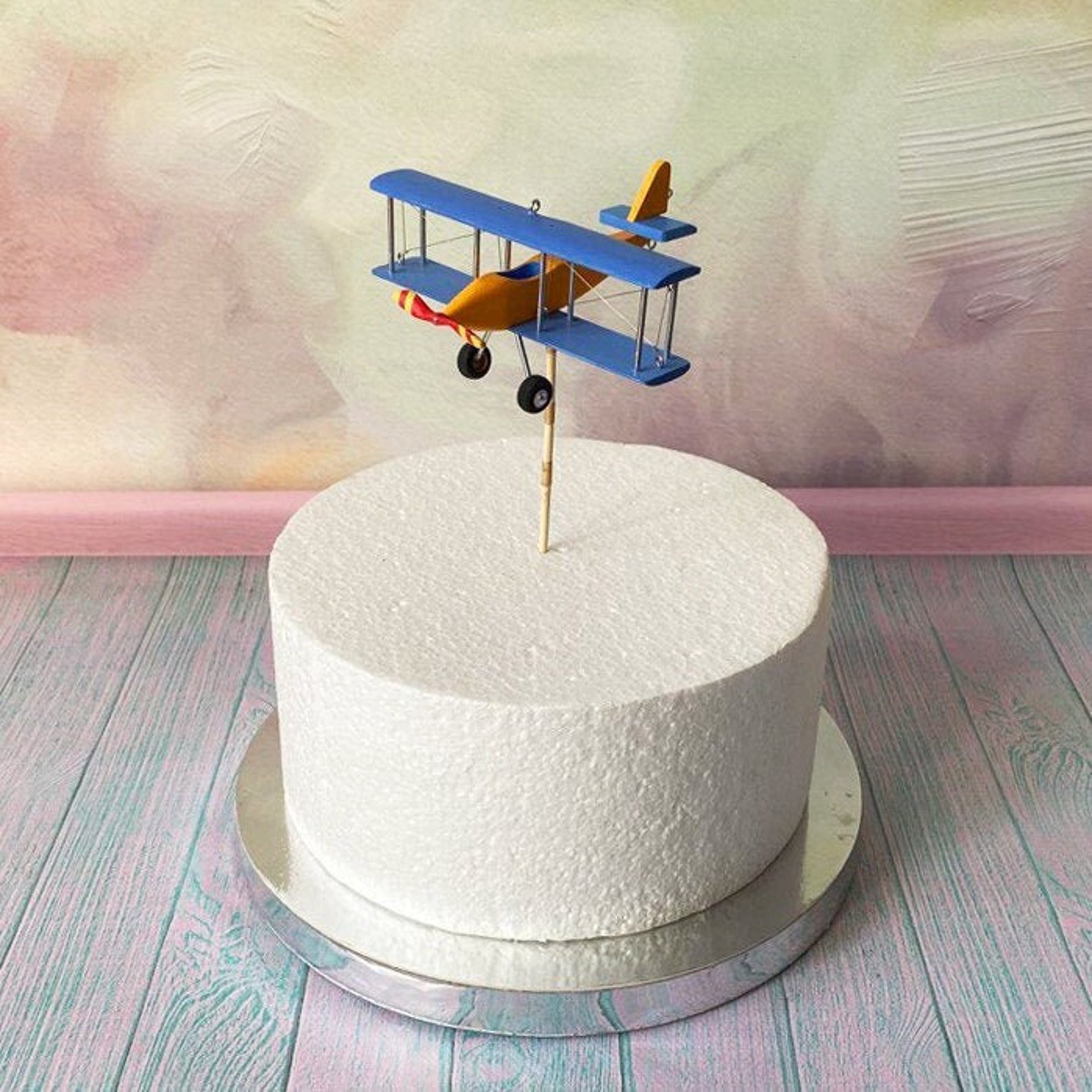Cake Topper Airplane Birthday, One, Aviator, Pilot Aircraft Theme Party ...