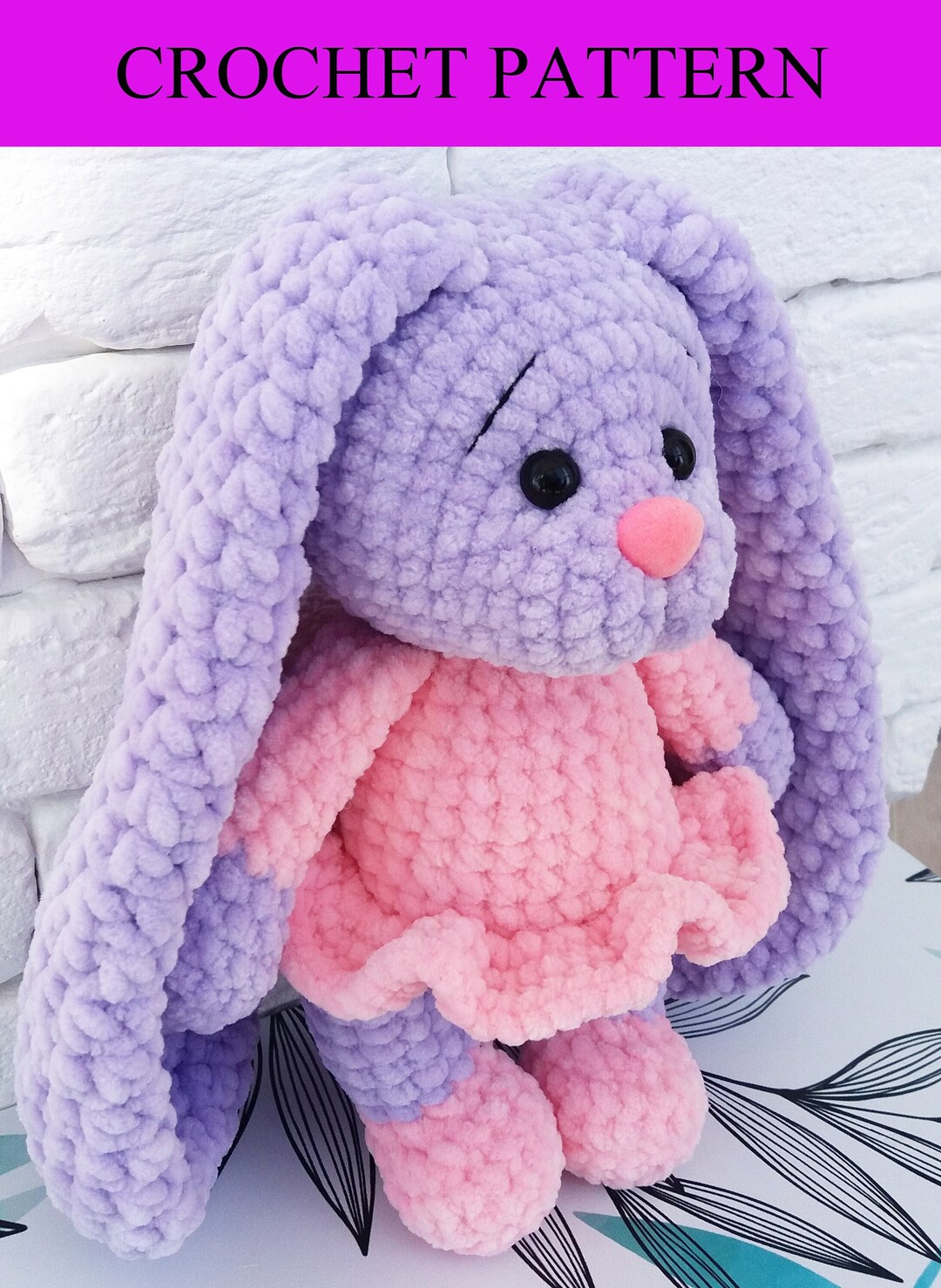 Crochet Amigurumi Pattern Crochet Animals Crochet Bunny - Etsy
