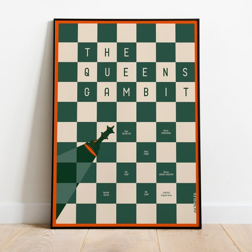 The Queens Gambit Illustration Beth Harmon Printable - Etsy