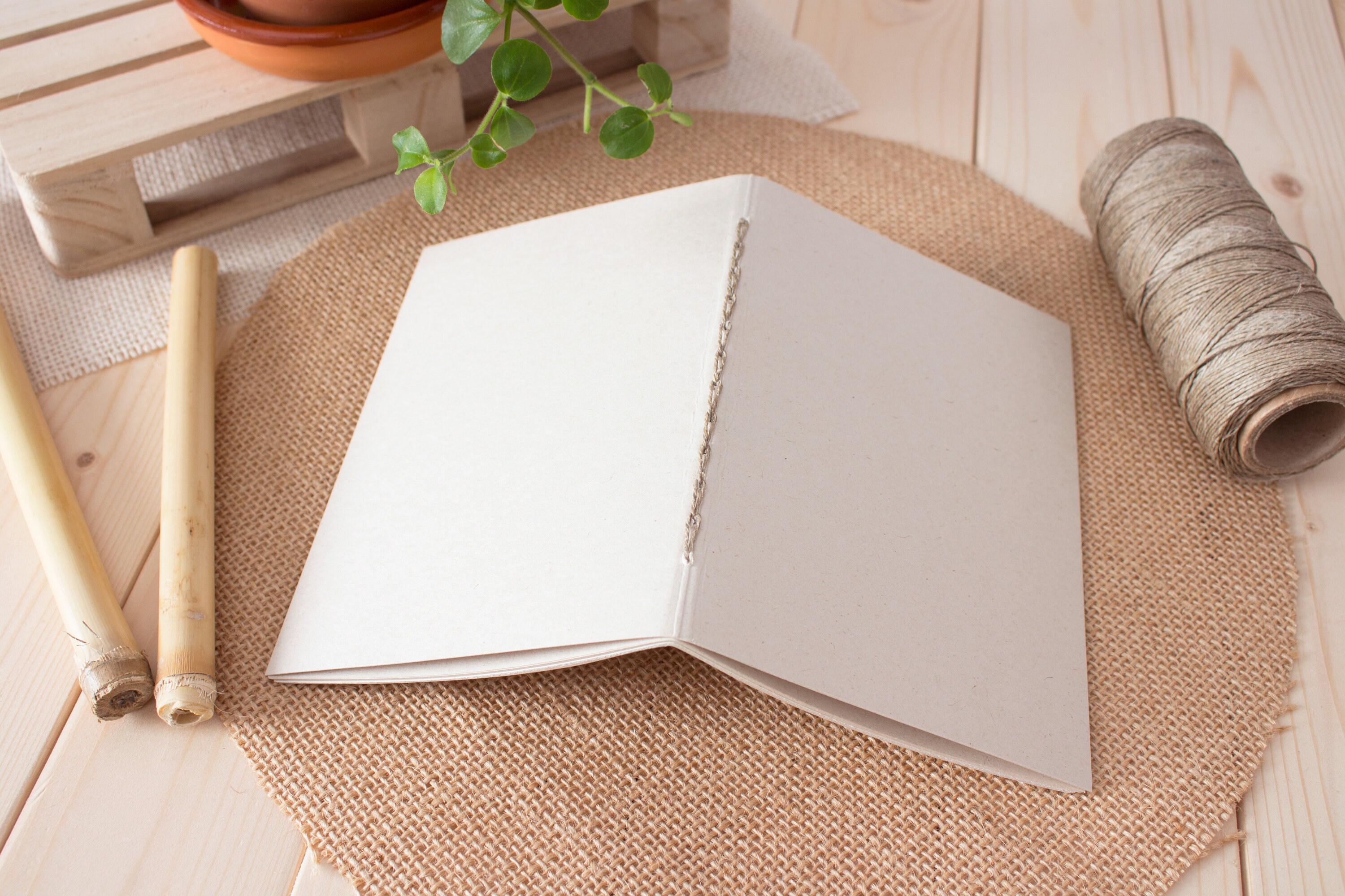 Rustic Mini Notebook Made From Sugarcane Paper Set of 2 - Etsy