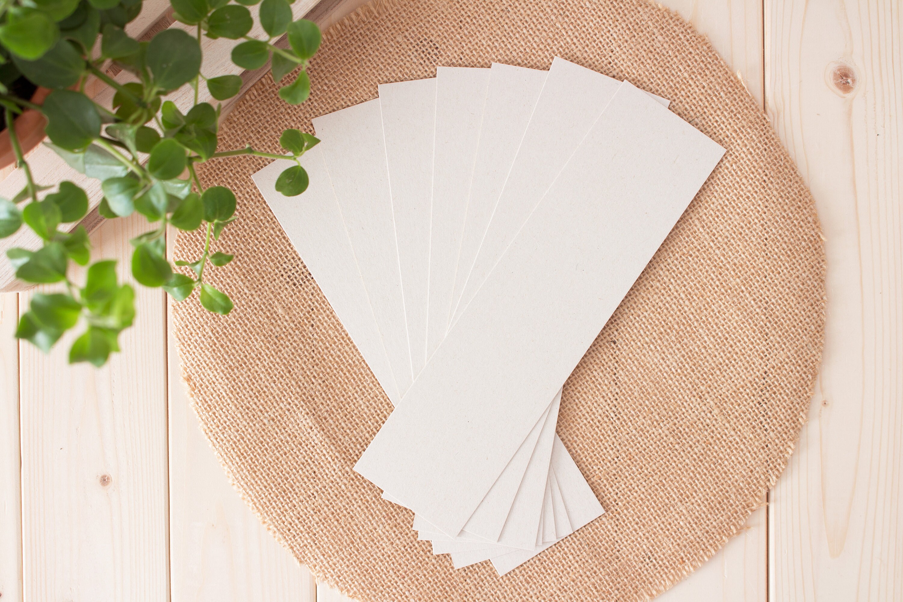 Natural Bookmark Made From Sugarcane Paper Set of 15 Soft - Etsy