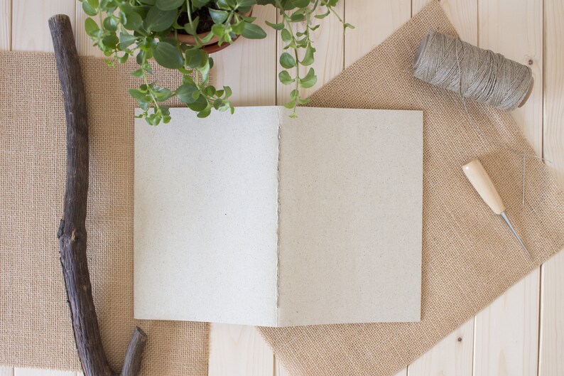 Handcrafted Binding, Eco-friendly Notebook Made From Grass Paper, Hand ...