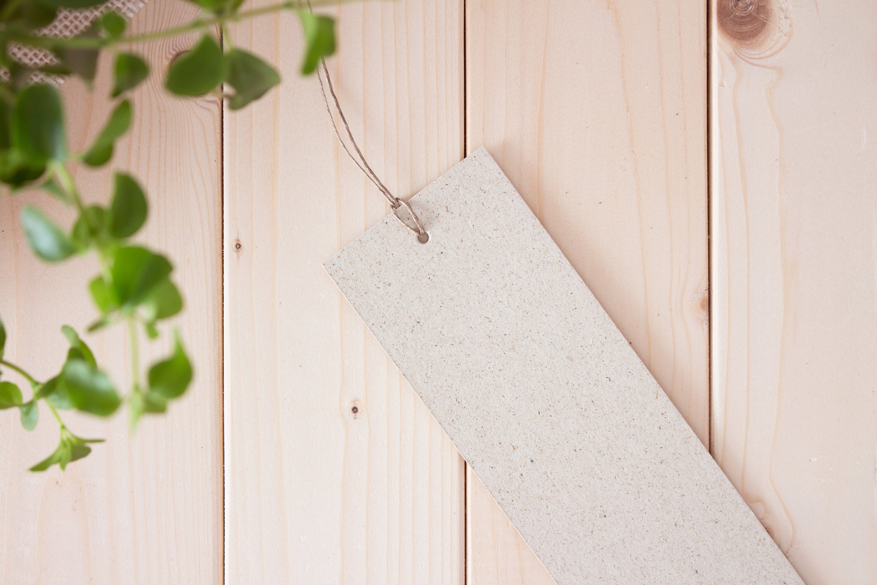 Rustic & Eco-friendly Blank Bookmark, Set of 15 Boho Bookmarks Made ...