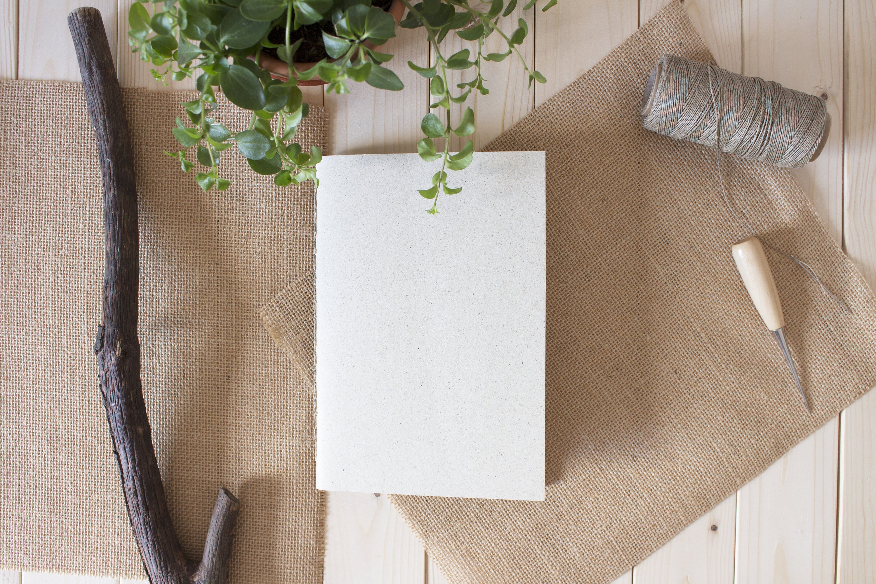 Handcrafted Binding, Eco-friendly Notebook Made From Grass Paper, Hand ...