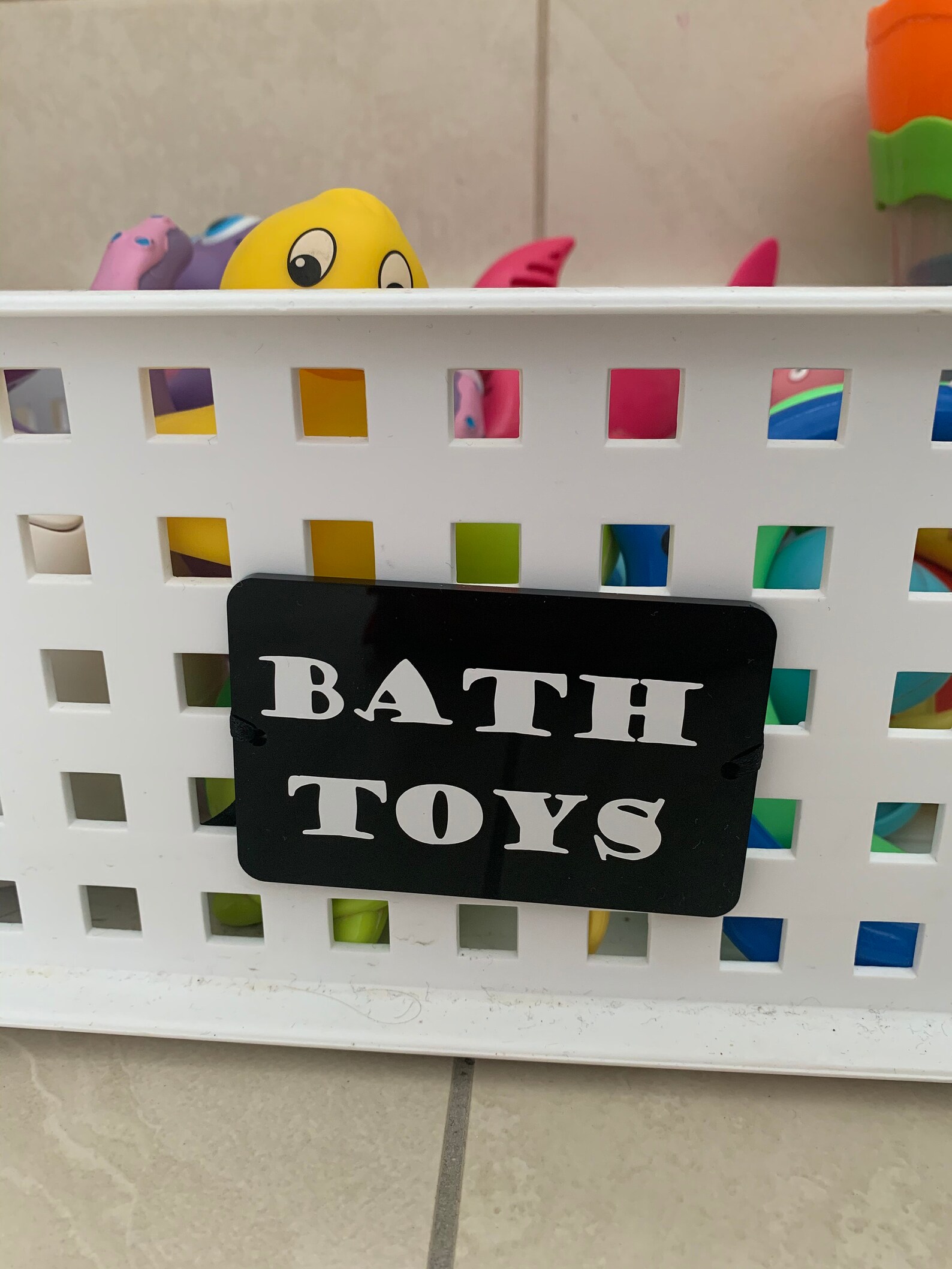 Custom Acrylic Tags With Vinyl Labels & Stickers - Etsy