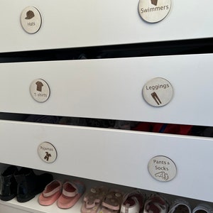 Wooden Organisation Labels for Drawers or Toy Box Sorting Labels - Etsy