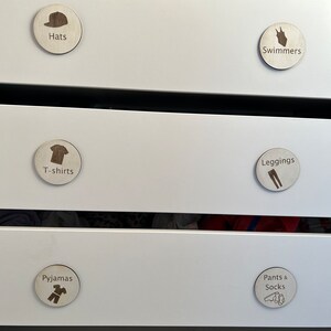 Wooden Organisation Labels for Drawers or Toy Box Sorting Labels - Etsy