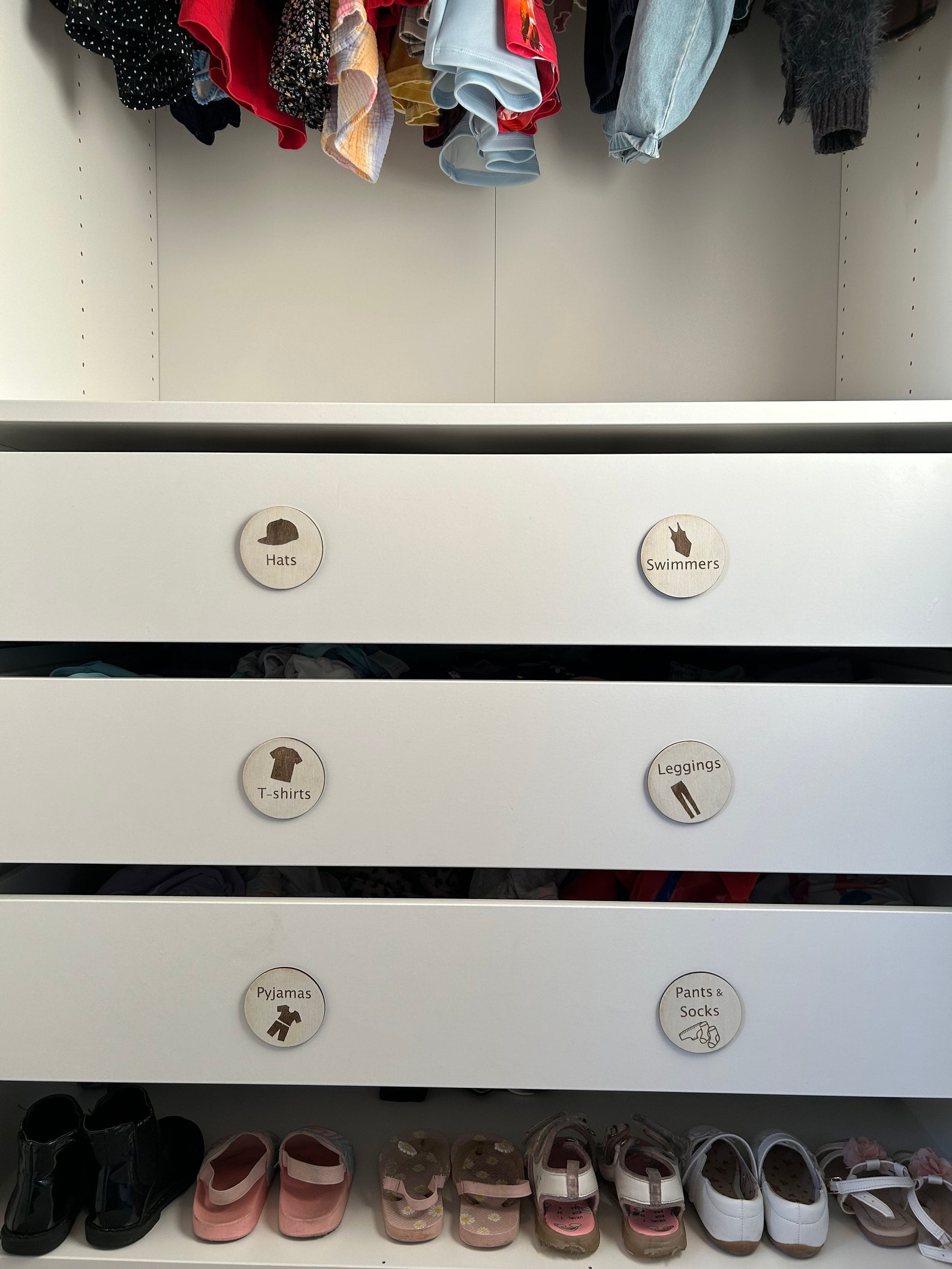 Wooden Organisation Labels for Drawers or Toy Box Sorting Labels - Etsy