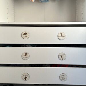 Wooden Organisation Labels for Drawers or Toy Box Sorting Labels - Etsy