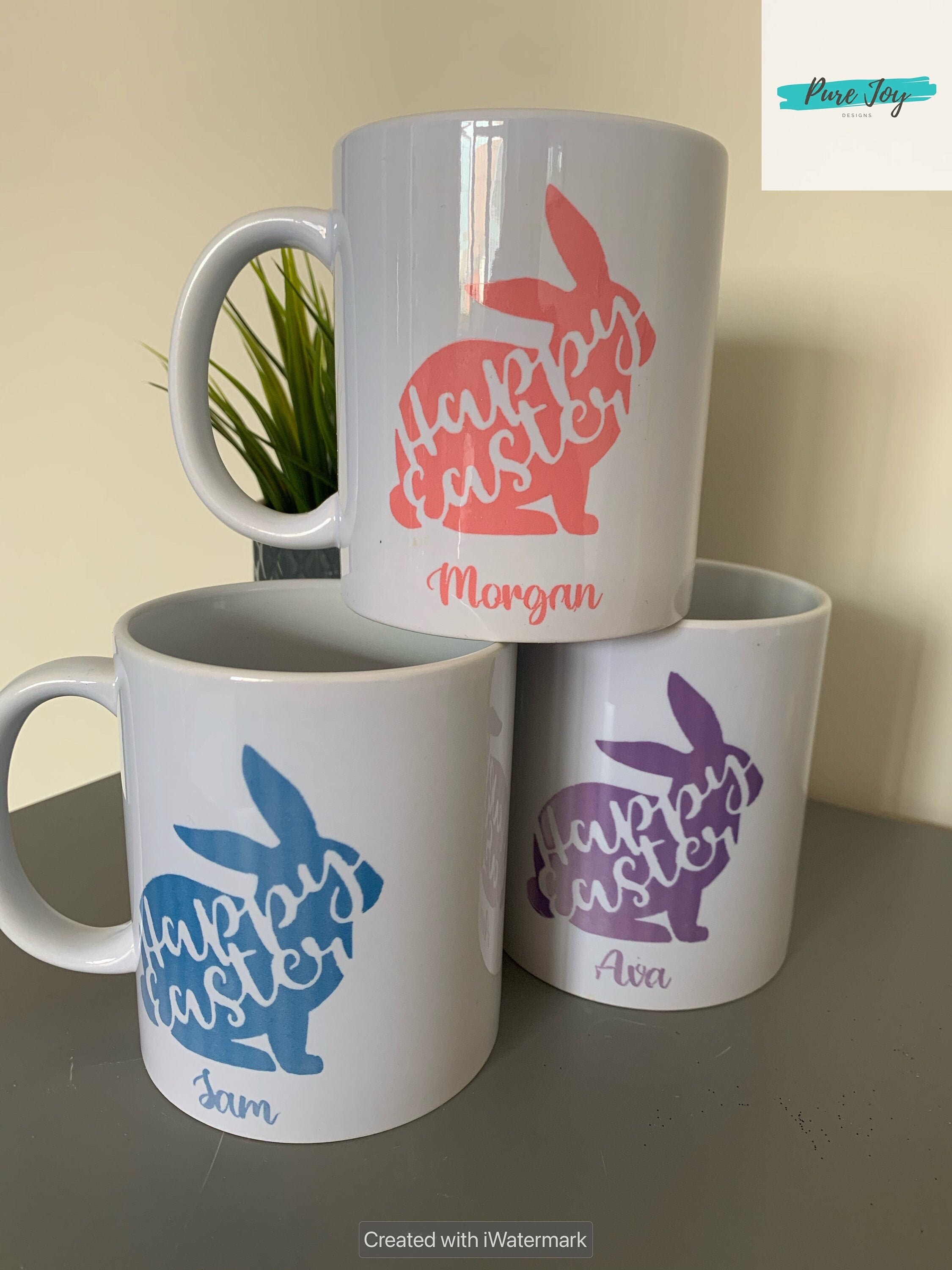 Personalised Easter Mugs for keepsakes and gifts mug only | Etsy