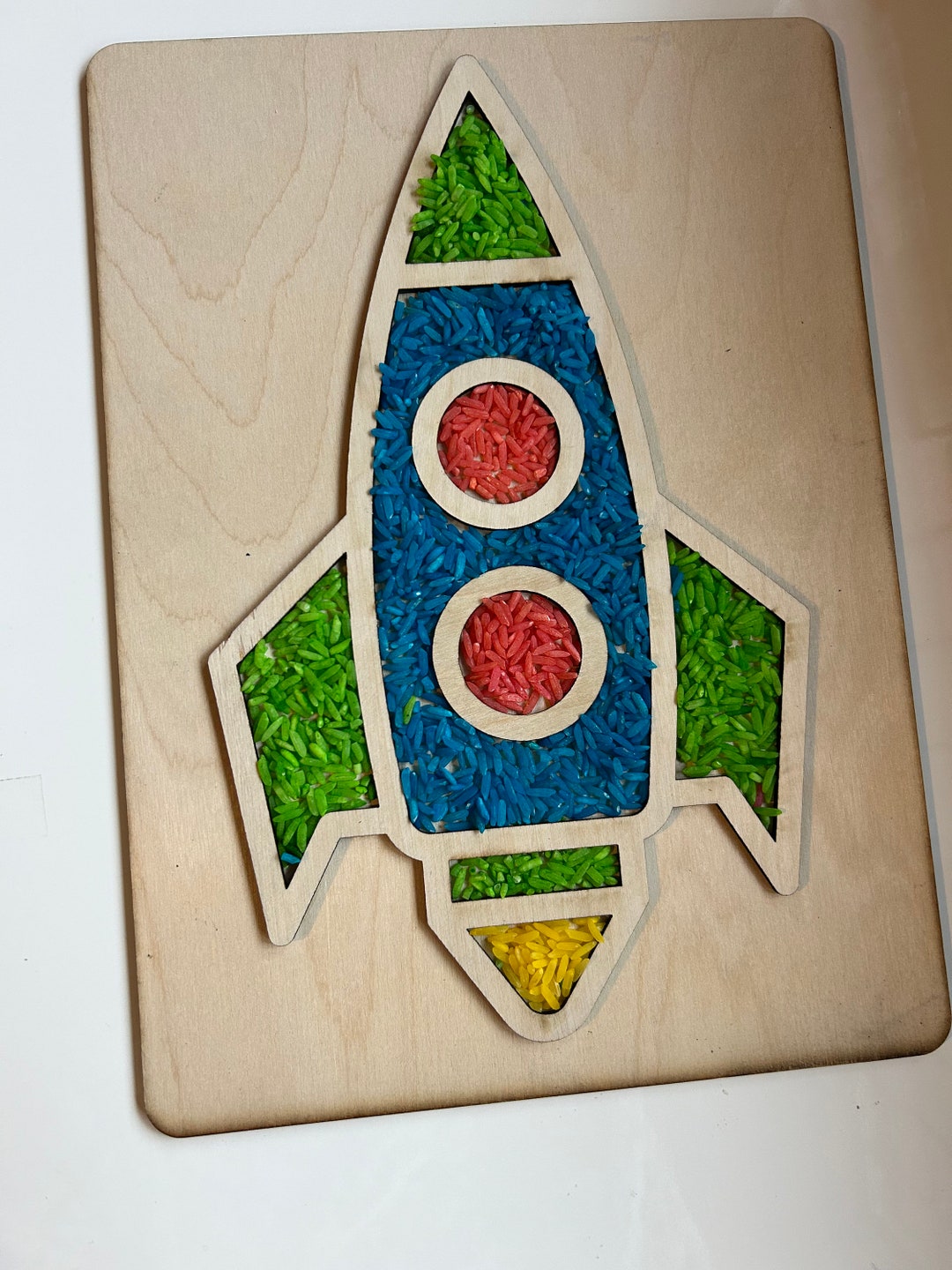 Sensory Play Rice Board Including Rice - EYFS Montessori Play - Etsy UK