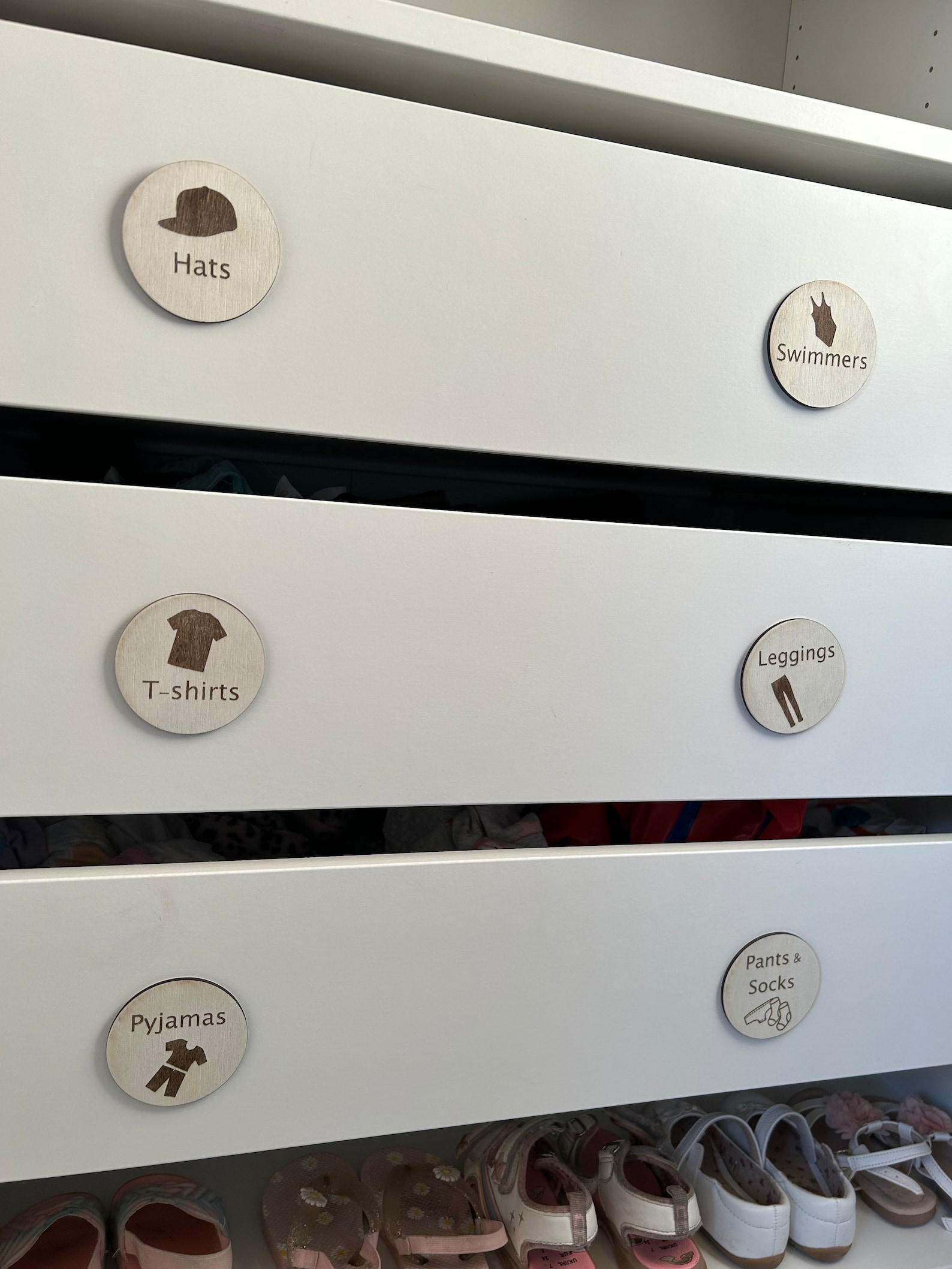 Wooden Organisation Labels for Drawers or Toy Box Sorting Labels - Etsy