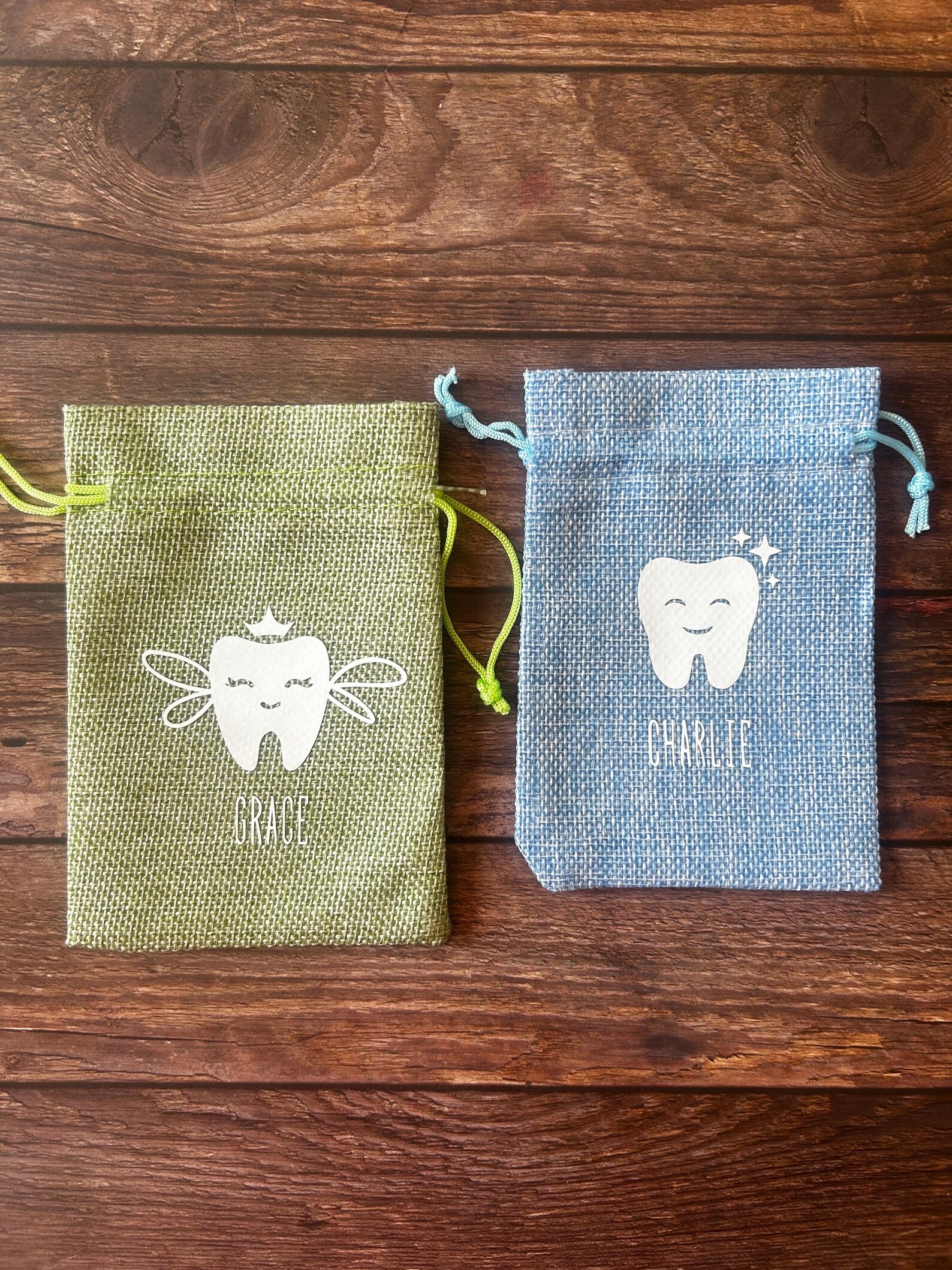 Tooth Fairy Bags for Children's Teeth With Magic Wand and Letter - Etsy