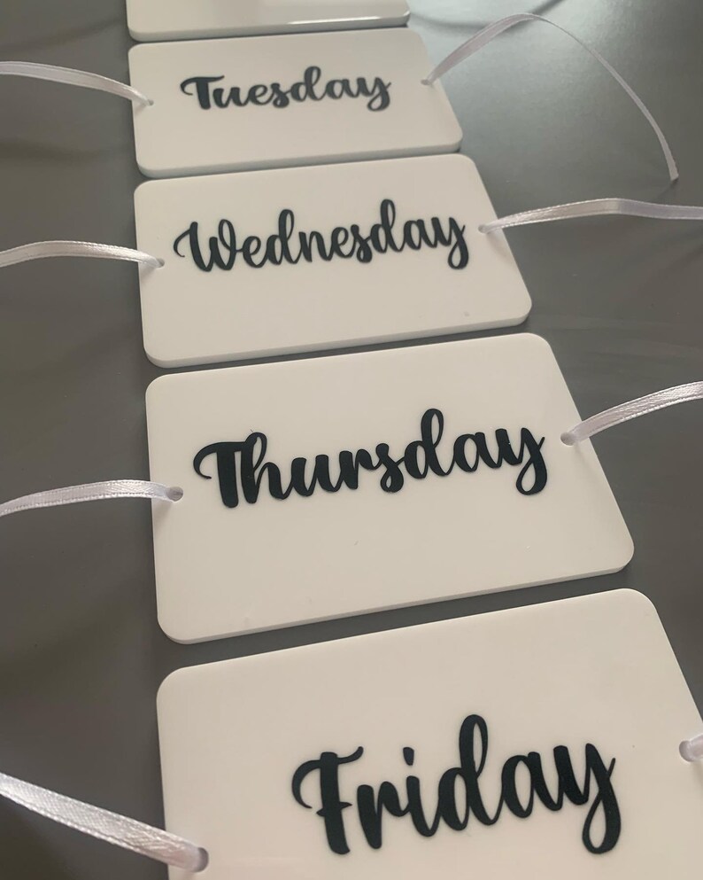 Custom Acrylic Tags With Vinyl Labels & Stickers - Etsy