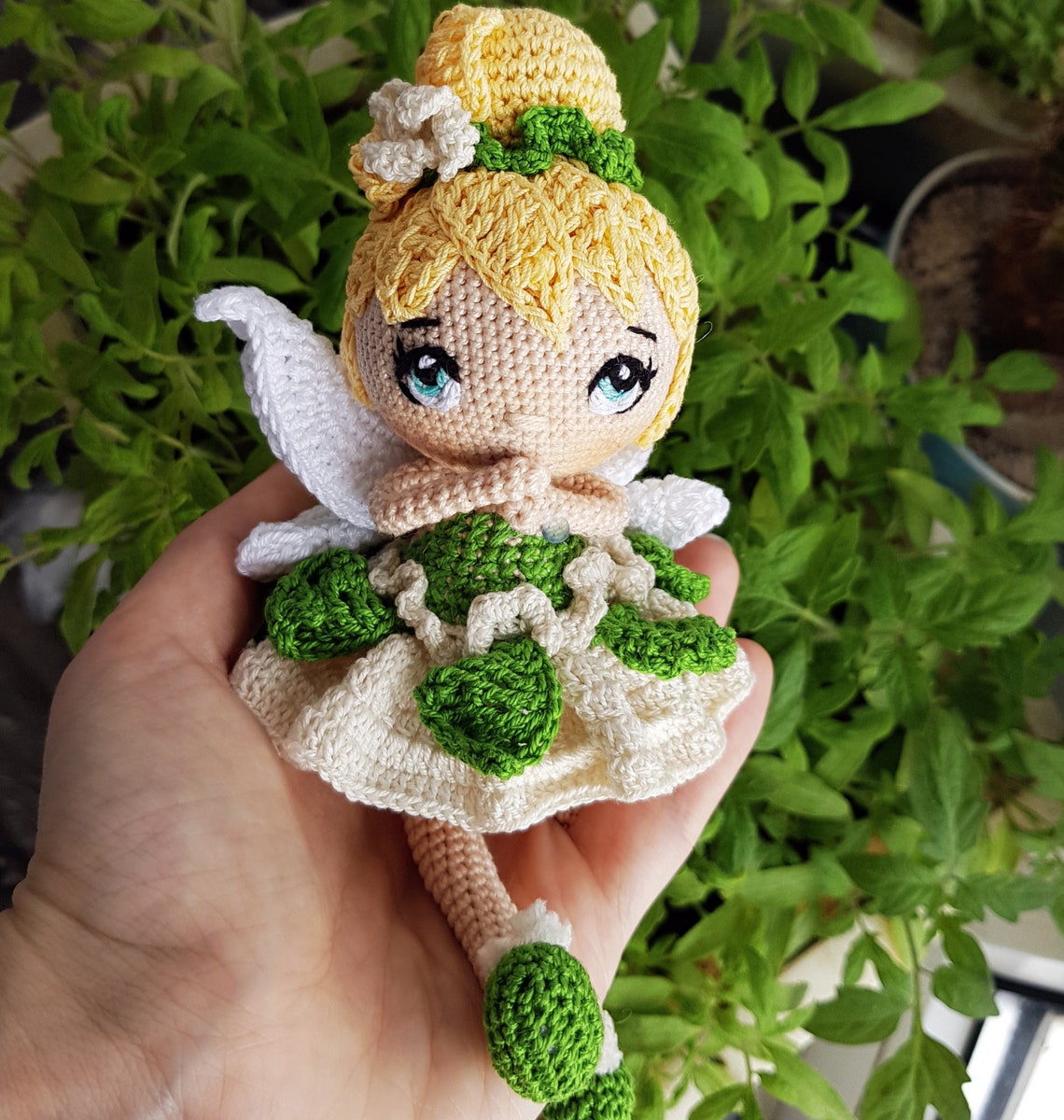 Crochet Amigurumi Pattern of Fairy in Green Crochet Doll - Etsy