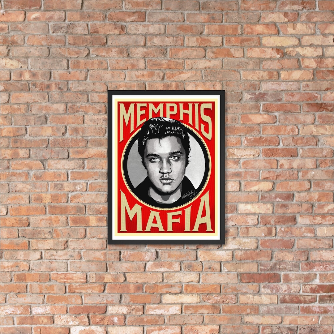 Elvis Presley 'memphis Mafia' Framed Poster: Pop Art Print - Etsy