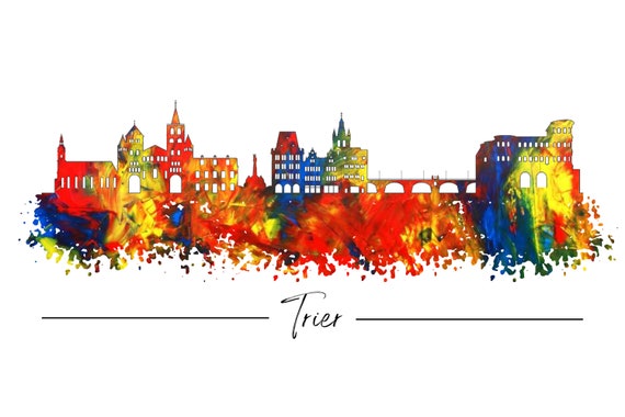 Trier Skyline Digital Prints Art & Collectibles Prints etna.com.pe