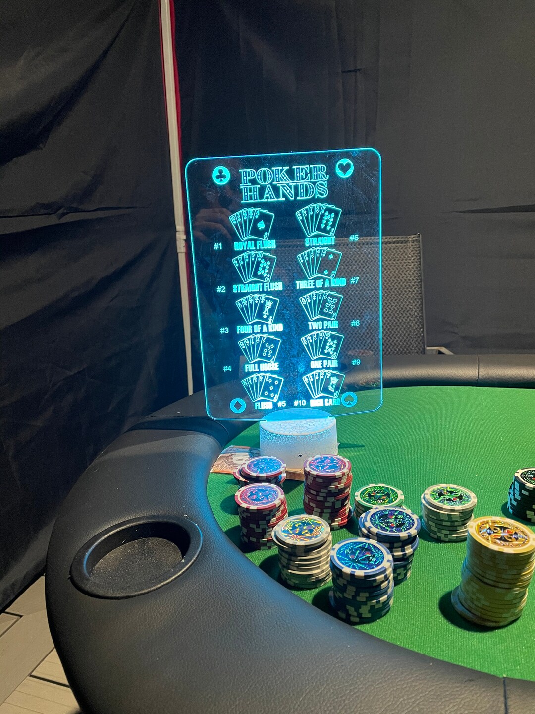 Poker Hand Guide Multi Coloured Light - Etsy