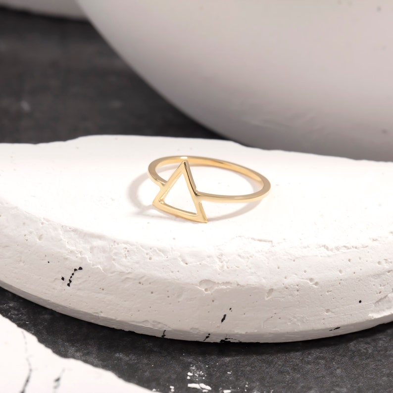 10K,14K,18K Gold Symbol Ring, Gold Signet Ring, Heart Ring, Open Circle ...