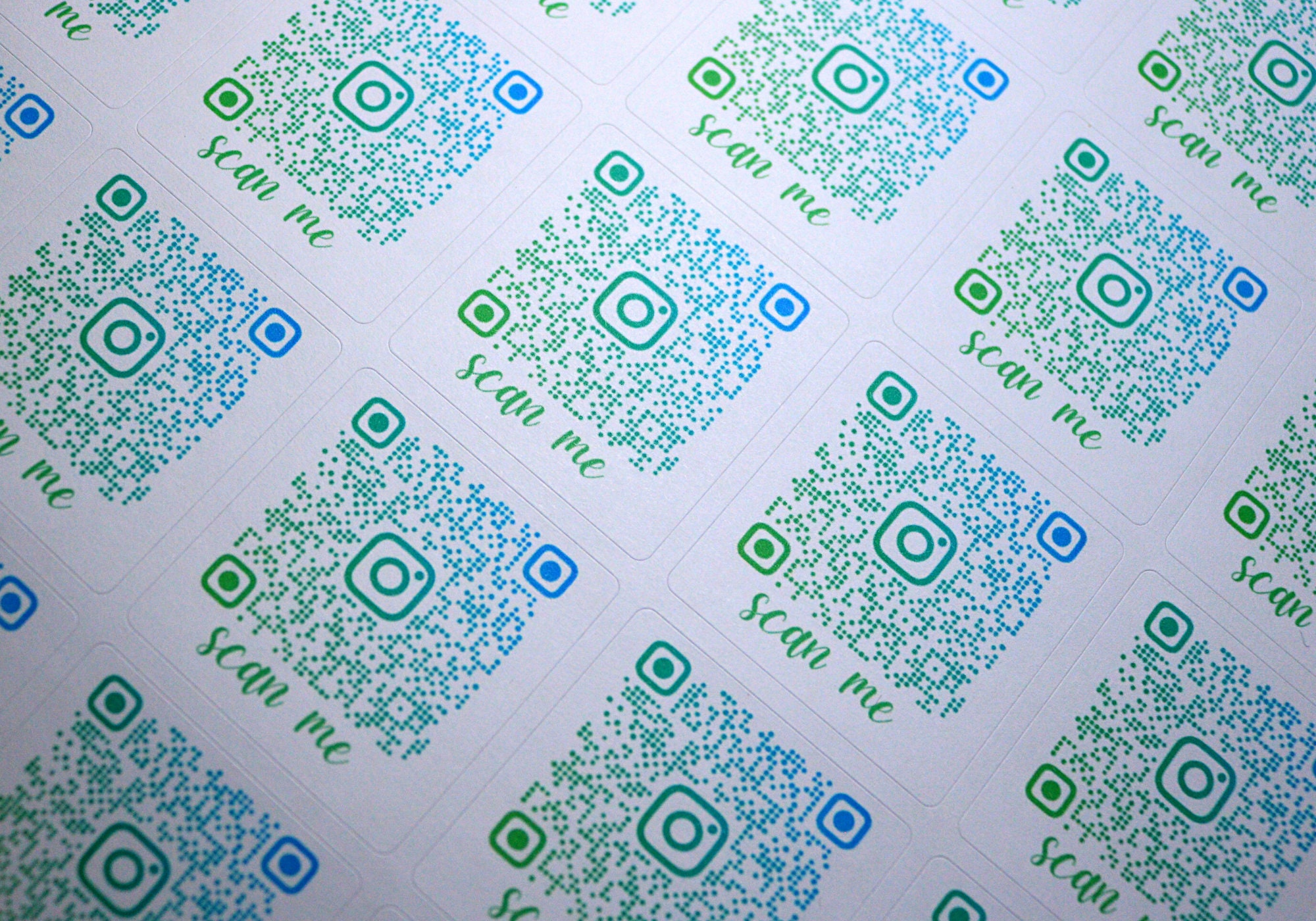 Custom instagram QR code stickers/ logo stickers/ business | Etsy Custom instagram QR code stickers/ logo stickers/ business | Etsy