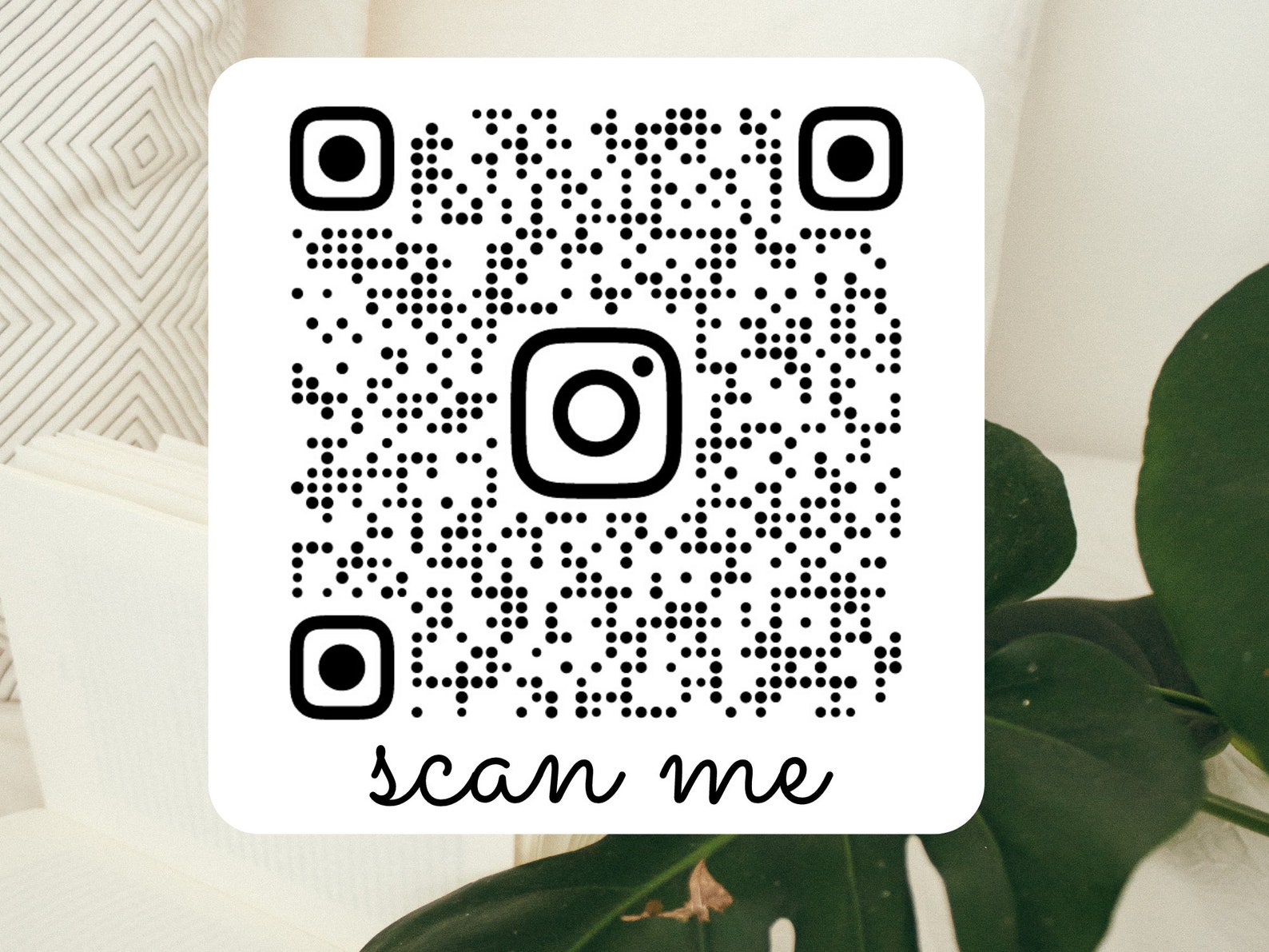 Custom Instagram QR Code Stickers Logo Stickers Business Etsy Custom Instagram QR Code Stickers Logo Stickers Business Etsy