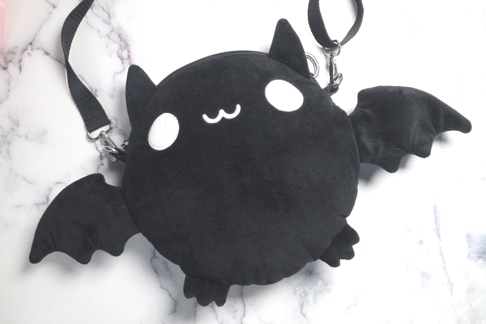 Cute Plush Bat Mini Crossbody Bag / Backpack New Higher Quality Straps ...