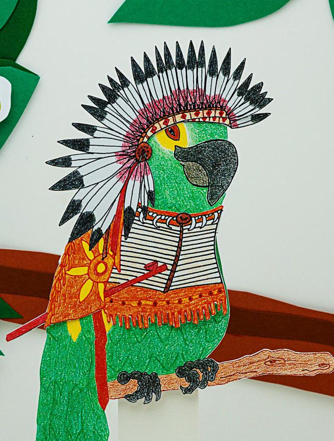 Lakota Parrot Paper Doll, Printable Download - Etsy