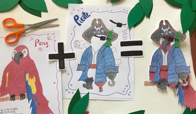 Percy Parrot Paper Doll, Printable Download - Etsy