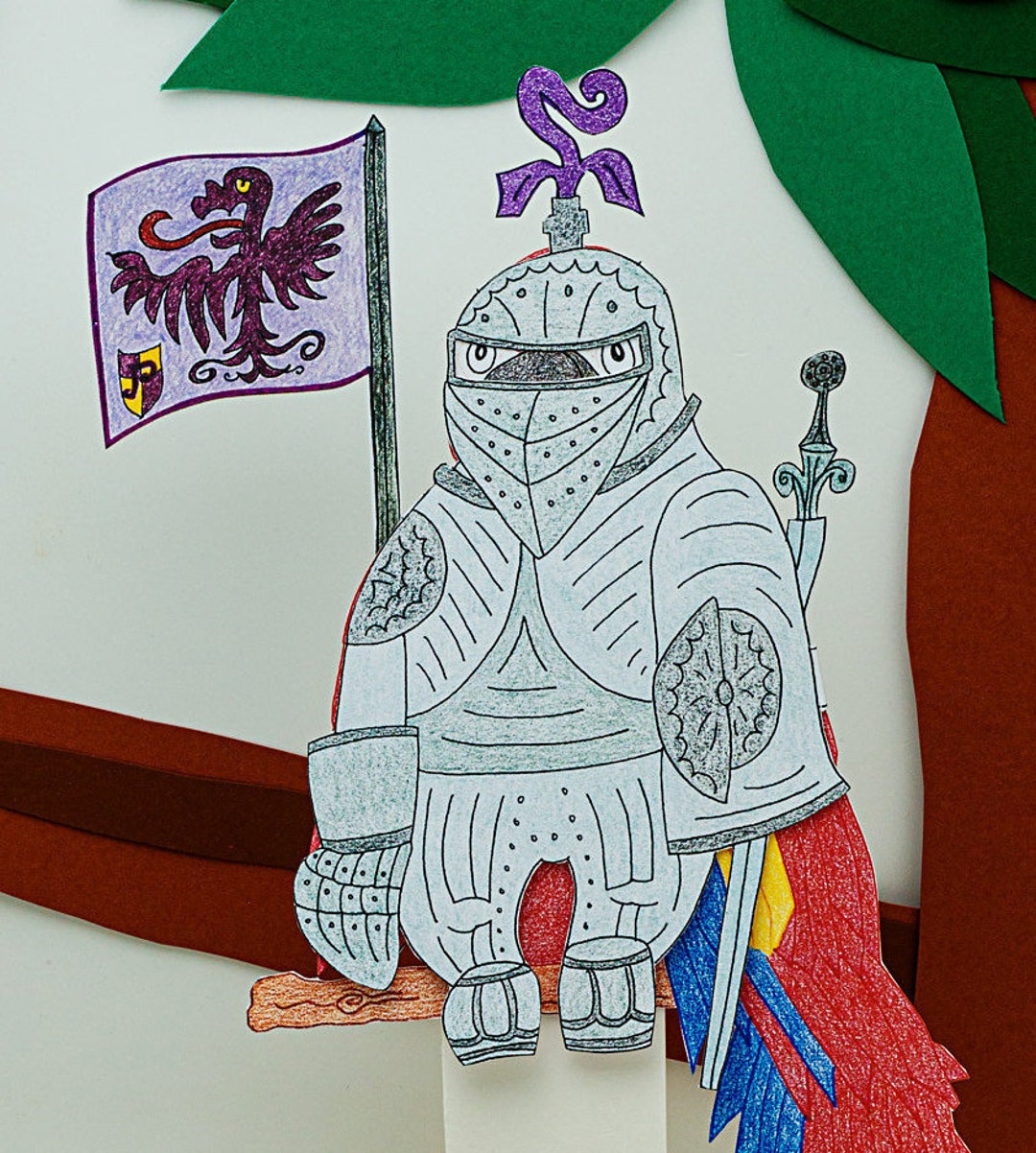Knight in Armor Parrot Paper Doll, Printable Download - Etsy
