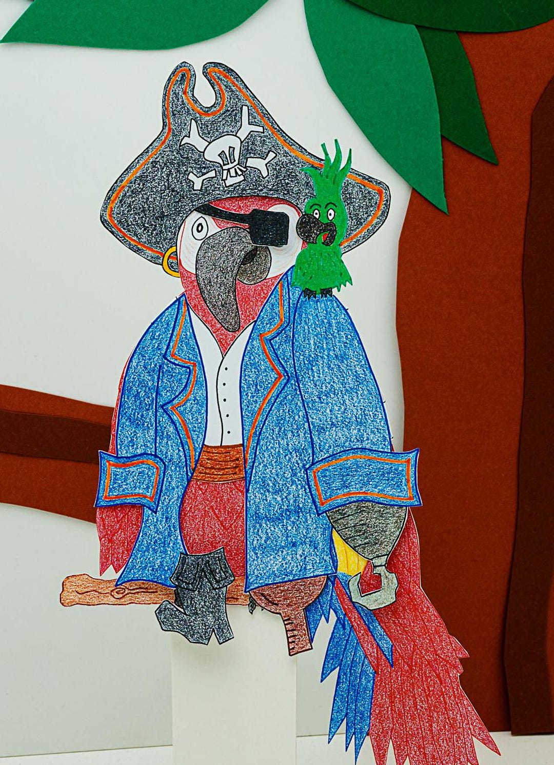 Pirate Parrot Paper Doll. Printable Download - Etsy