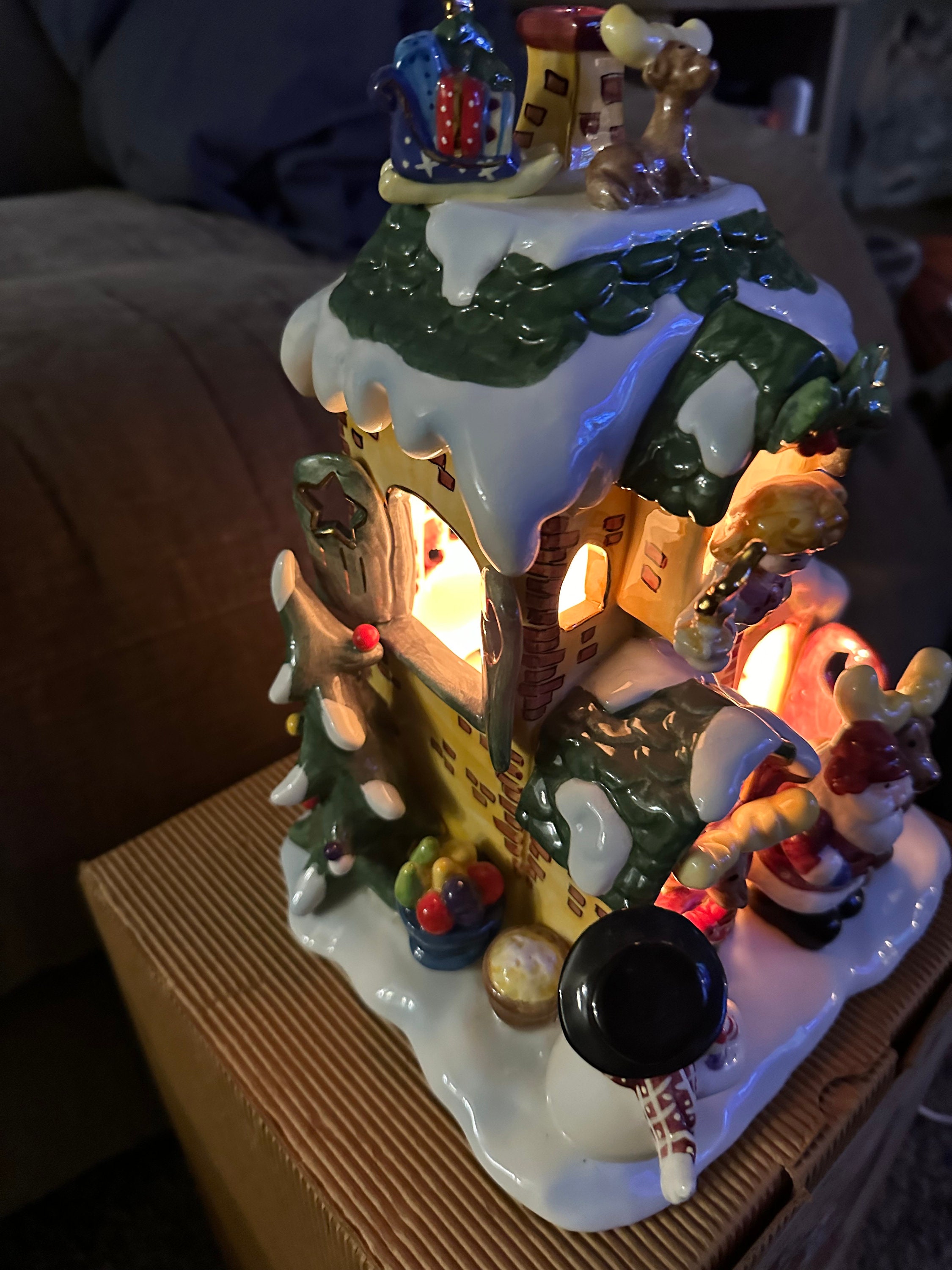 Grandeur Noel Lighted Ceramic Holiday House - Etsy