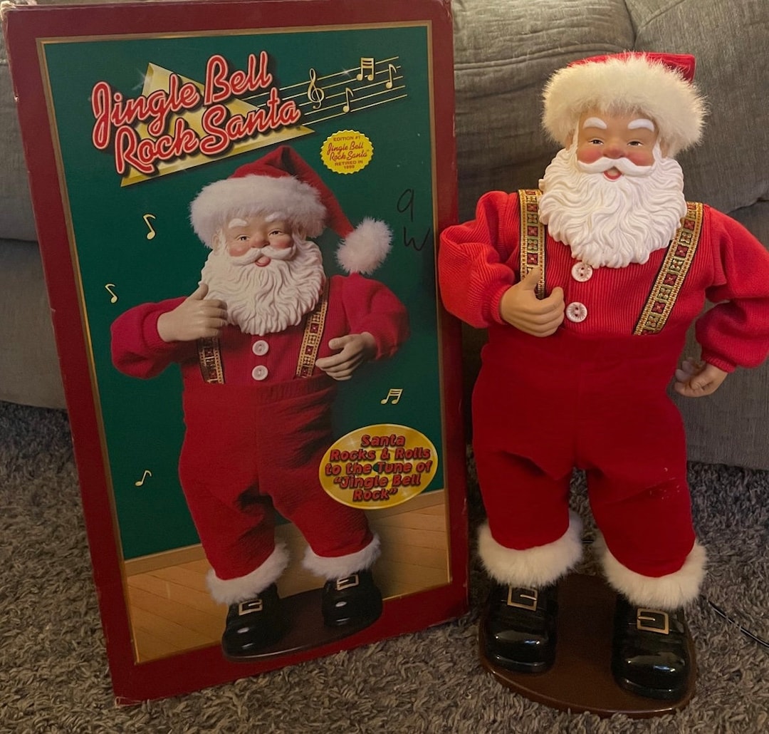 Jingle Bell Rock Santa 1998 - Etsy