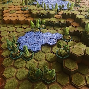 Modular Hex Tiles | Miniature Wargaming | Terrain | 3D Printing | Hex ...