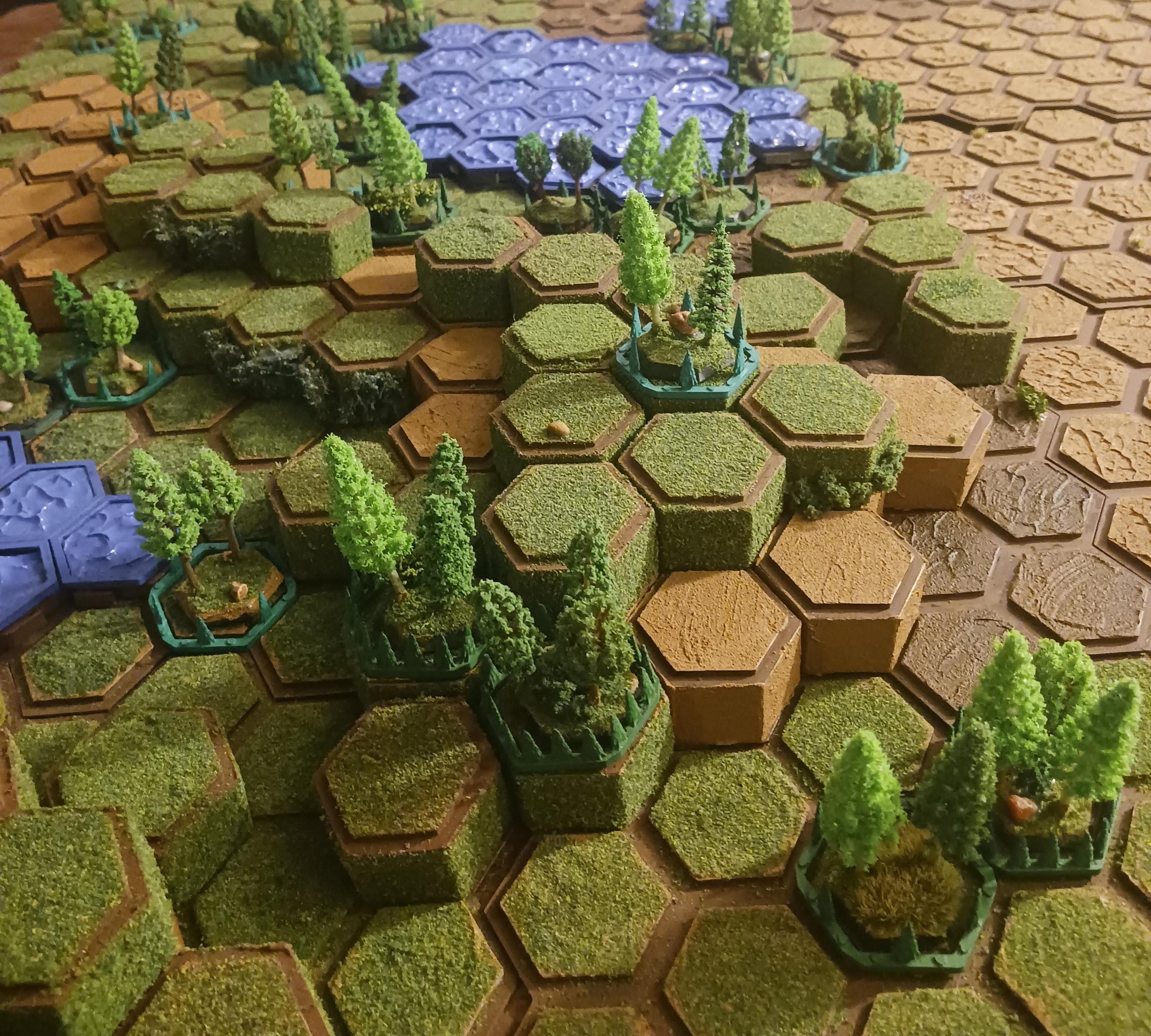 Modular Hex Tiles | Miniature Wargaming | Terrain | 3D Printing | Hex Tiles | Map Pieces - Etsy