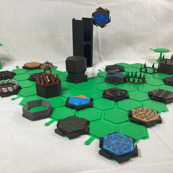 Battletech Hex Terrain - Etsy