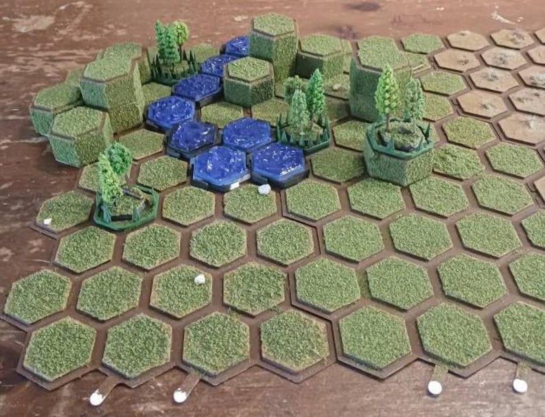 Modular Hex Tiles | Miniature Wargaming | Terrain | 3D Printing | Hex ...