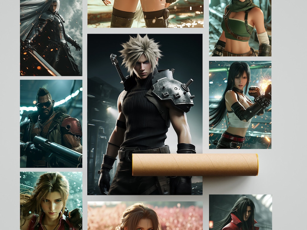 Final Fantasy 7 Rebirth Character Pose Poster - Many Sizes - Etsy