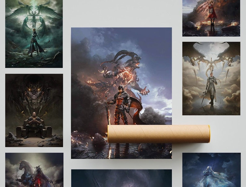 Final Fantasy 16 Eikon Pose Poster - Many Sizes - Etsy