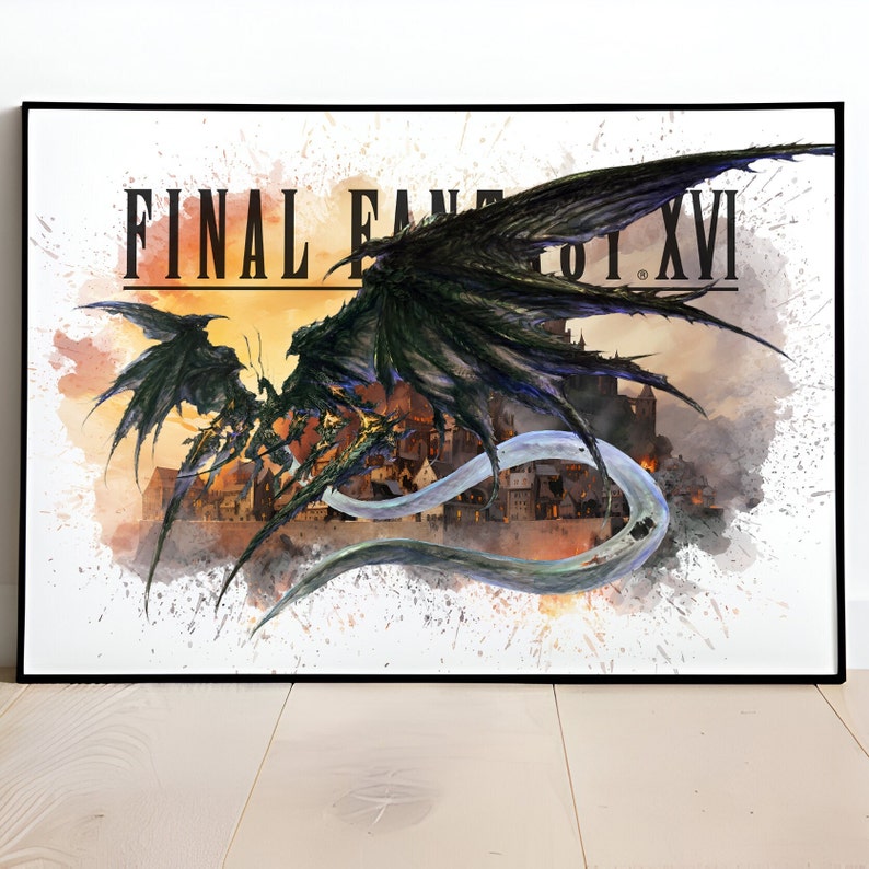 Final Fantasy 16 Eikon Poster - Esper I Ifrit I Shiva I Bahamut I Odin ...