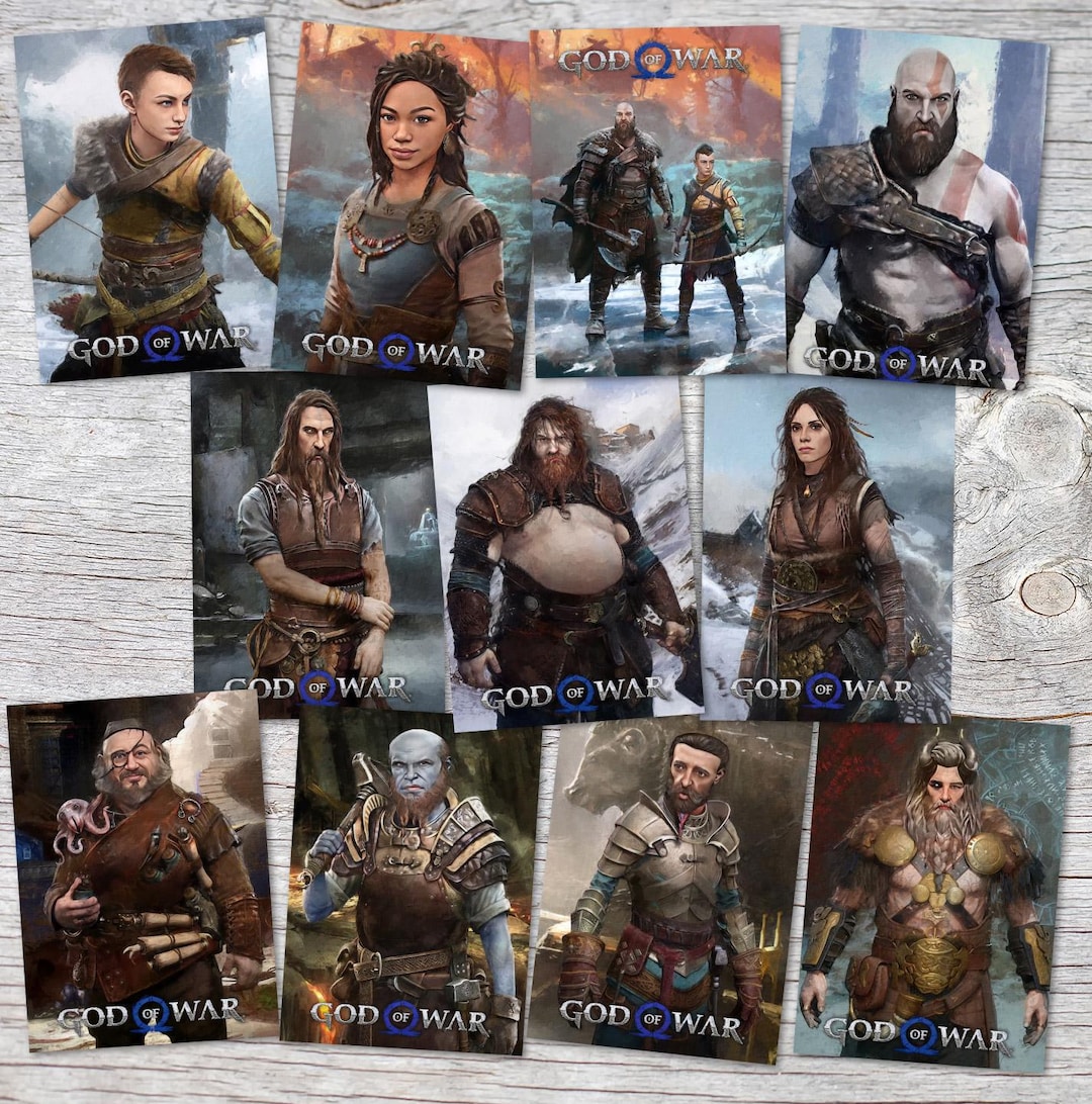 God of War Series (11 Cards) | Ragnarök Kratos and Atreus | Artistic ...