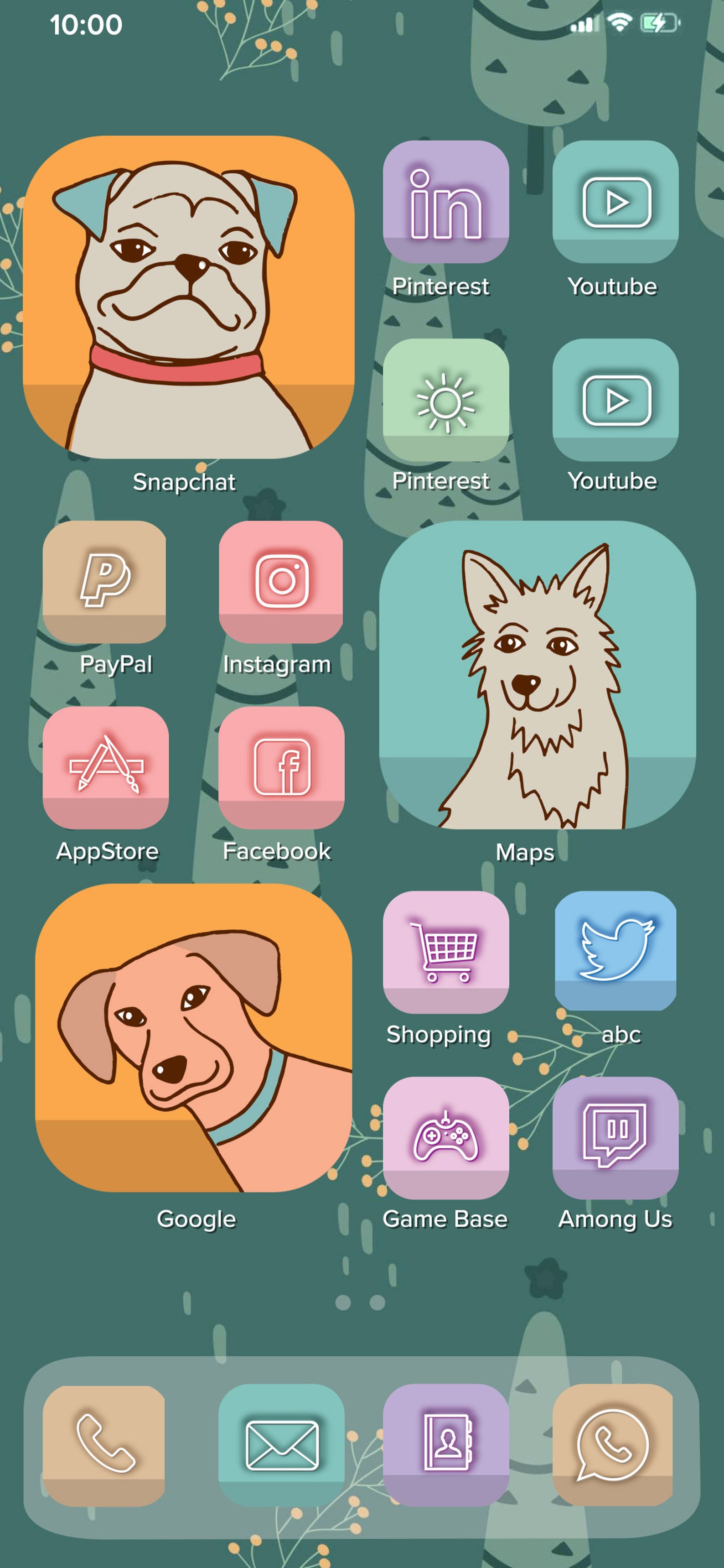Cute Dog App Icon Pack I Stylish Icons for Android and iPhone I Manga ...