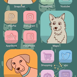 Cute Dog App Icon Pack I Stylish Icons for Android and iPhone I Manga ...