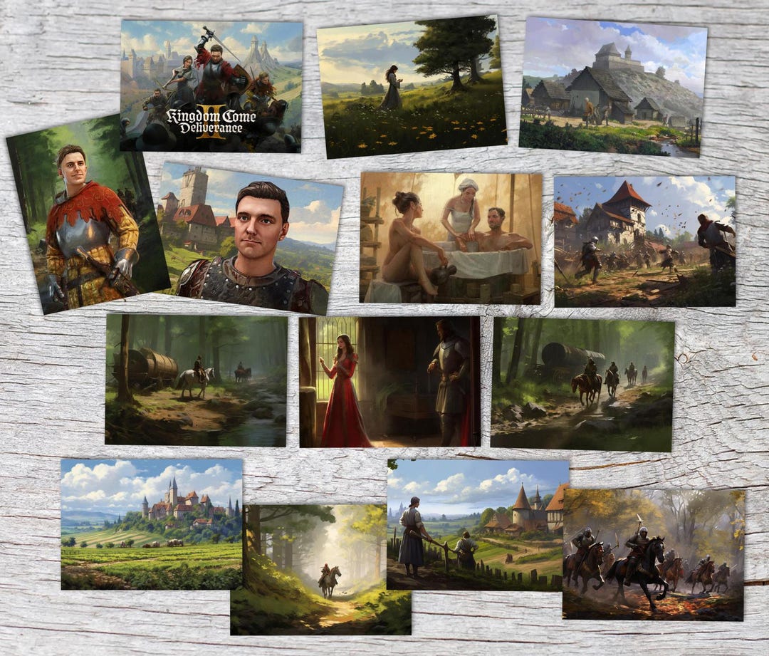 Kingdom Come: Deliverance II 14 X Postcard Set I CGI I High Render ...