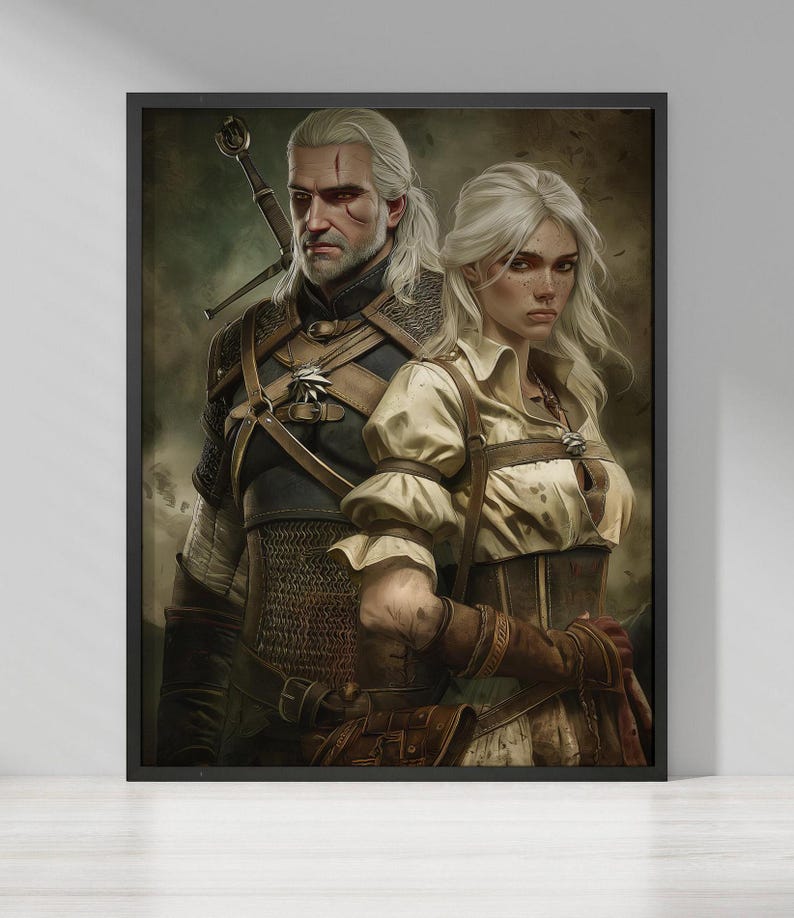 Witcher 3 Poster Character Poster Posters I Gerald Ciri Yen High Render ...