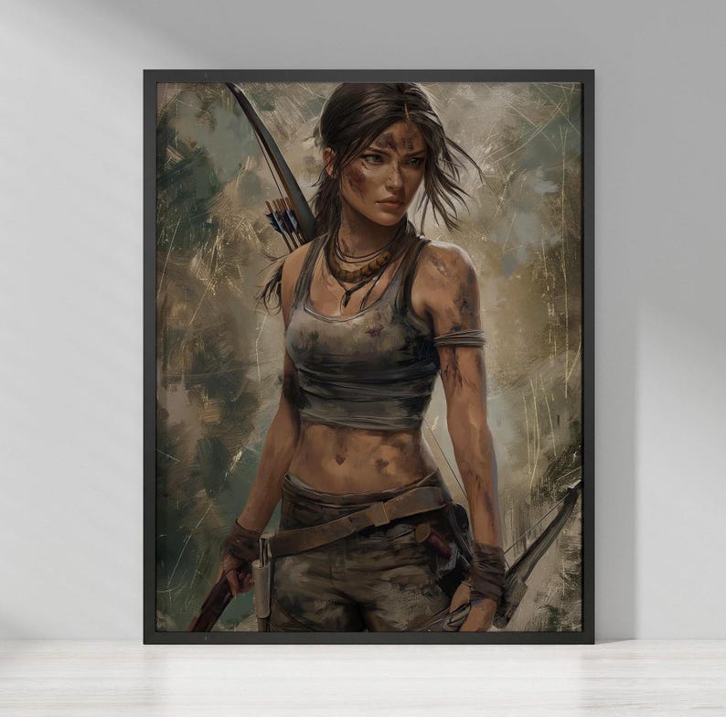 Lara Croft Poster Character Poster Posters Tomb Raider I CGI I High Render Poster I Character ...