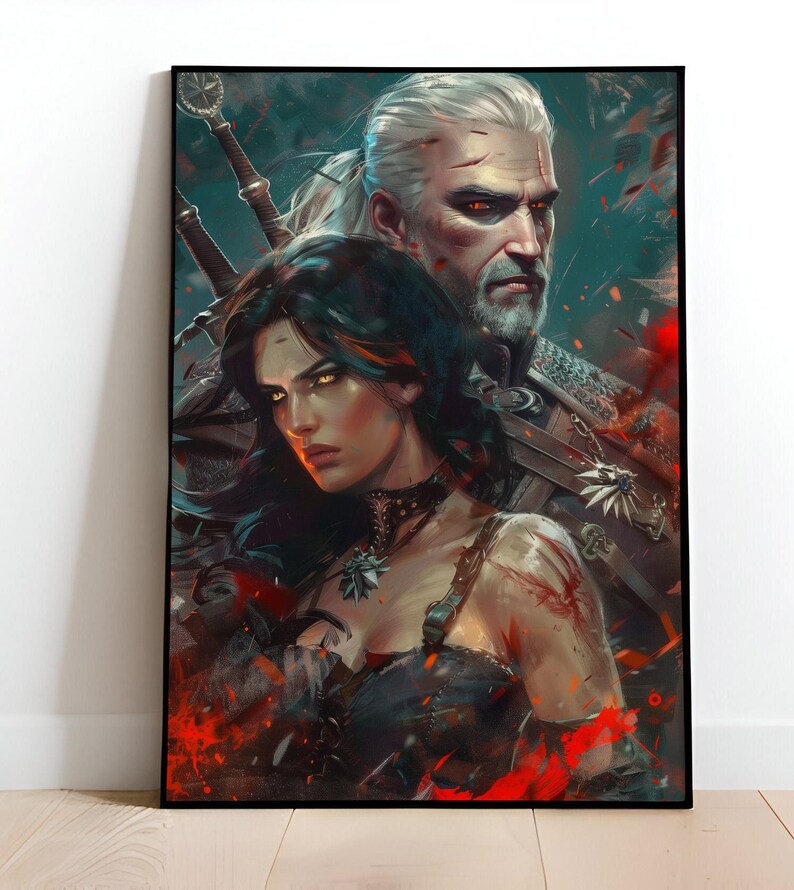 Witcher 3 Poster Character Poster Posters I Gerald Ciri Yen High Render ...