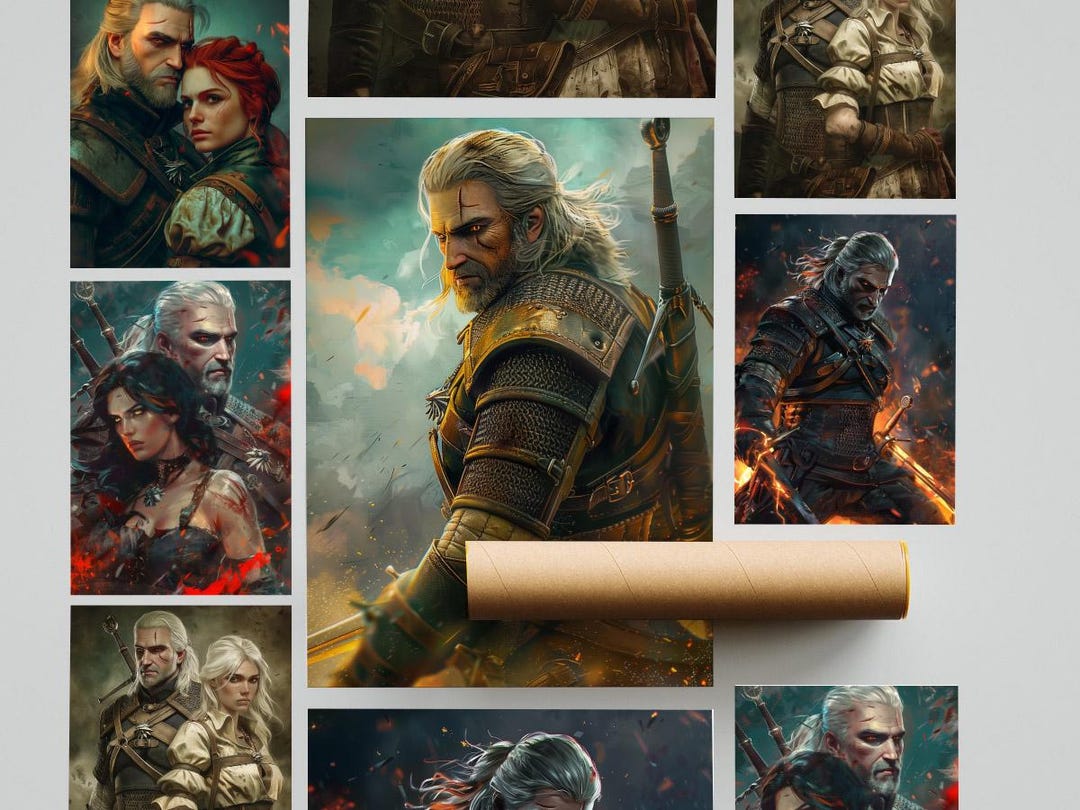 Witcher 3 Poster Character Poster Posters I Gerald Ciri Yen High Render ...