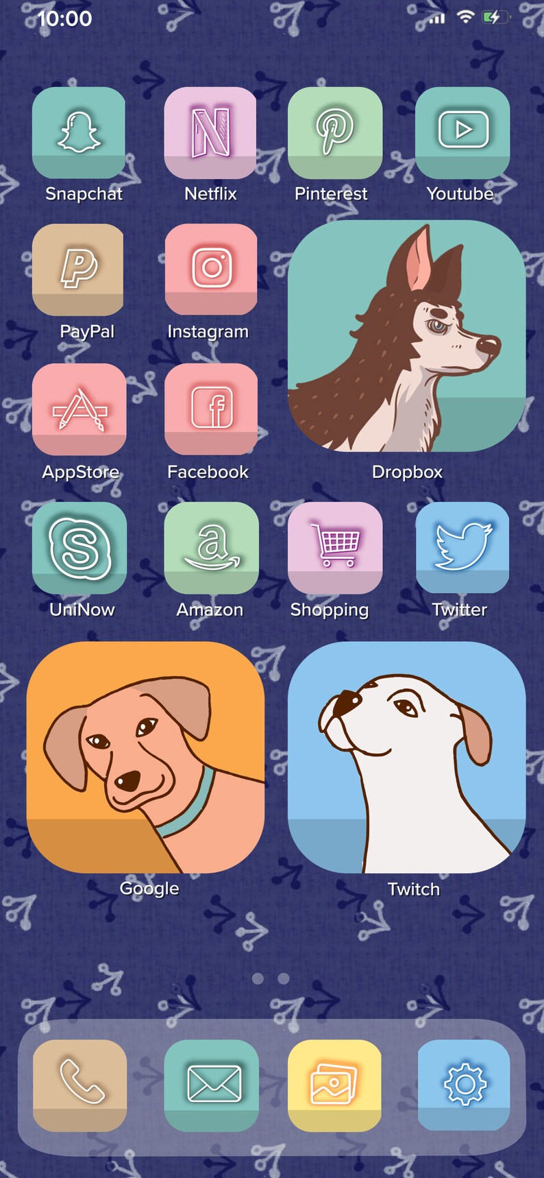 Cute Dog App Icon Pack I Stylish Icons for Android and Iphone - Etsy
