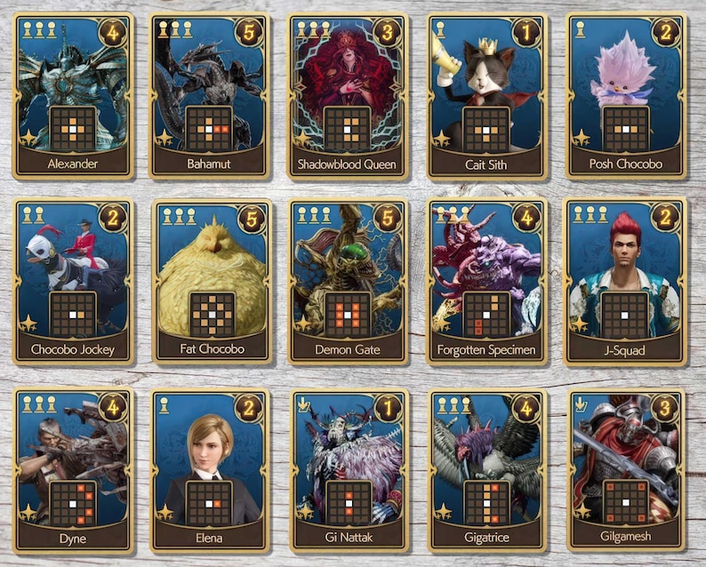 Final Fantasy VII - Queen's Blood Game Card Set (144 Cards, Matte, 280g ...