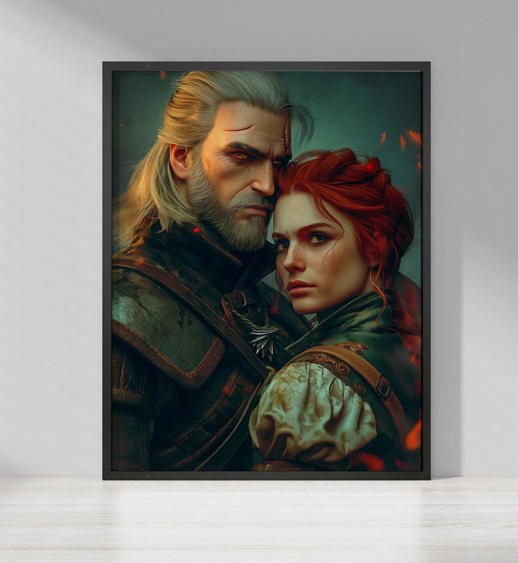 Witcher 3 Poster Character Poster Posters I Gerald Ciri Yen High Render ...